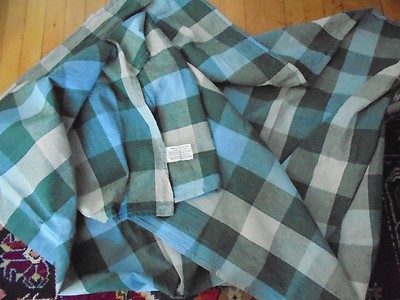 USA Tablecloth GREEN BLUE plaid 98" x 60" New, laundered Heavy Duty ...