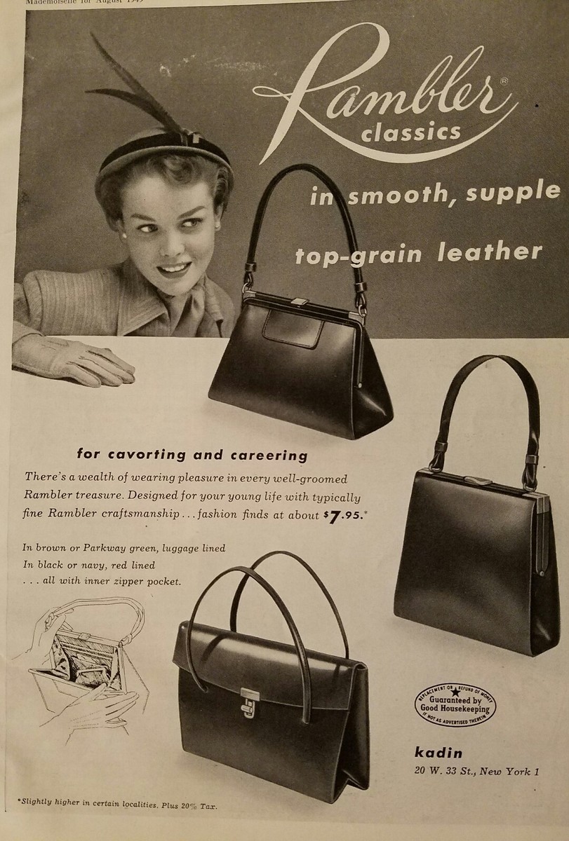 Vintage Purse Advertisements Vintage Lucite & Novelty Purses