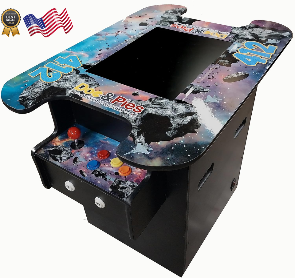 Full Size Professional Cocktail Arcade Machine 412 Classic Games 2 ...