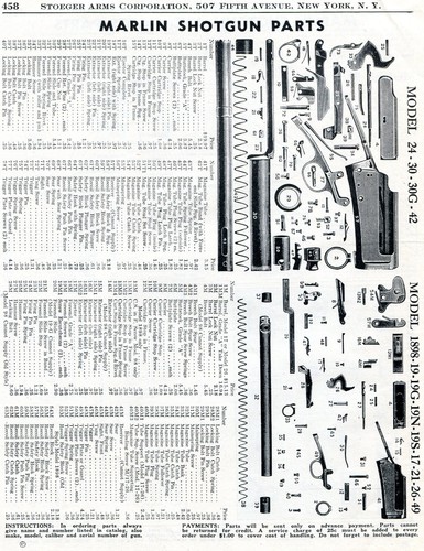 1946 Print Ad Marlin Model 1898 19 19G 17 21 26 49 24 30 42 Shotgun ...