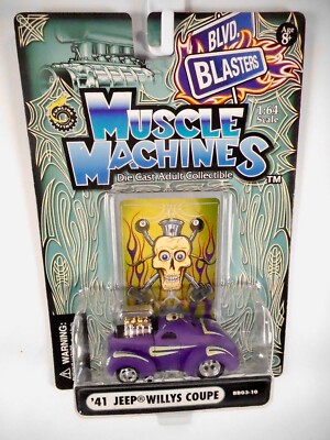 MUSCLE MACHINES 1:64 DIE-CAST - 1941 JEEP WILLYS COUPE | eBay