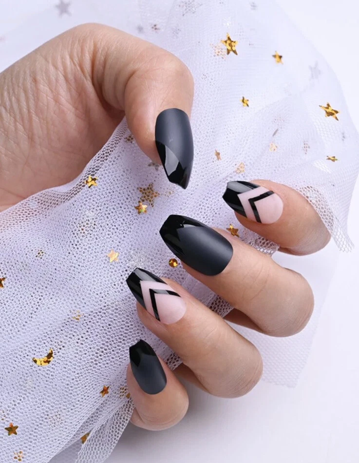 White Matte French Nails