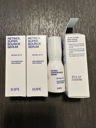 [IOPE] Retinol Super Bounce Serum 10ml X 3 Pcs = 30ml Korea Cosmetic | eBay