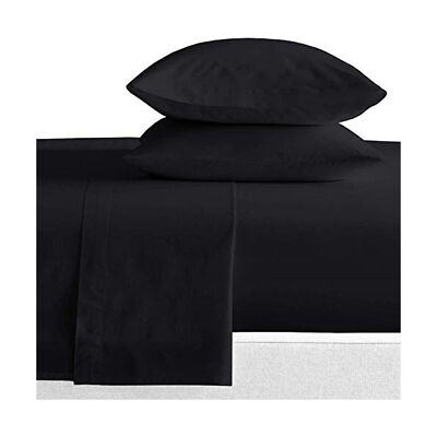 Kamas 4PC Sheet Sets Queen Black 1000 Thread Count Egyptian Cotton ...