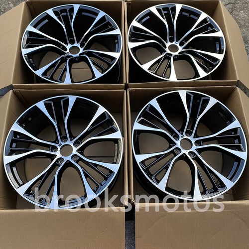 20" BLACK STAGGERED STYLE WHEELS RIMS FIT BMW X5 E70 F15 X6 E71 F16 599 ...