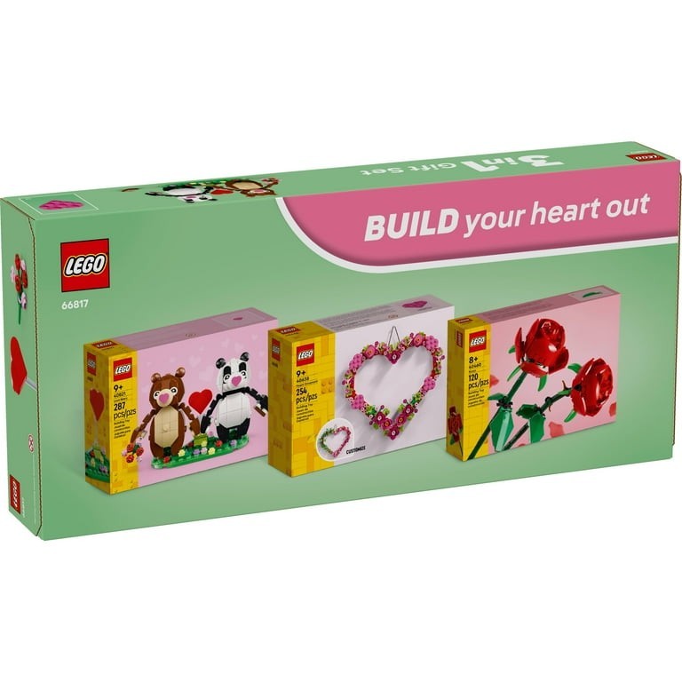 LEGO 66817 Hearts & Flowers Gift Set – Valentine’s Day Kids Toy – New ...