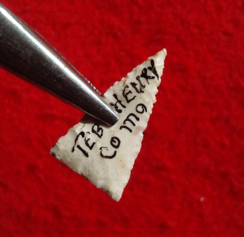 SUPERB 1-1/8" MADISON HENRY COUNTY MISSOURI ARROWHEAD Authentic ...