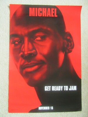 SPACE JAM ORIGINAL 1996 DS TSR 1SHT MOVIE POSTER RLD MICHAEL JORDAN NM ...