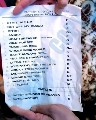 May 2024 Rolling Stones Concert Metlife Stadium In NJ Show 2 Setlist ...