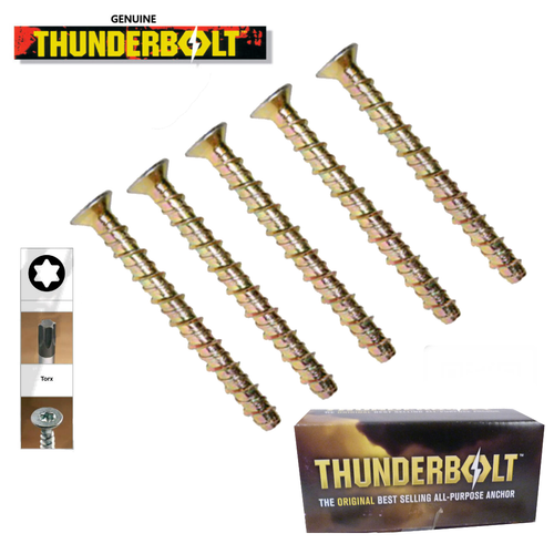 M5, M6, GENUINE THUNDERBOLT SCREW TORX COUNTERSUNK MASONRY CONCRETE ...