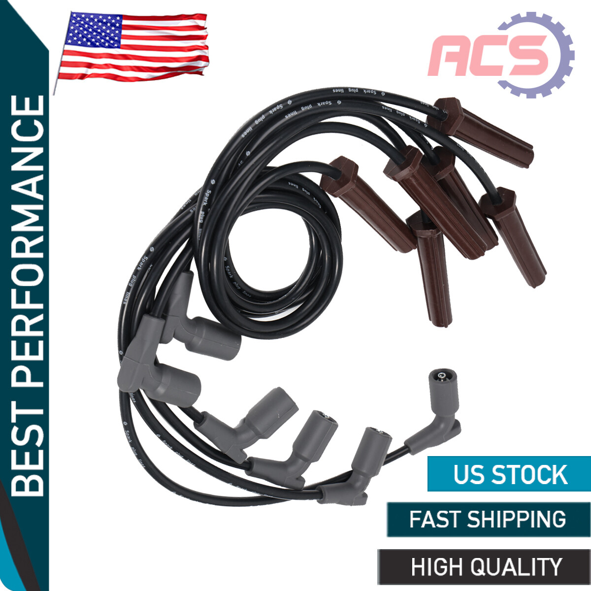 Ignition lead wires for Buick Chevrolet GMC Pontiac 3.4L 3.5L 3.9L ...