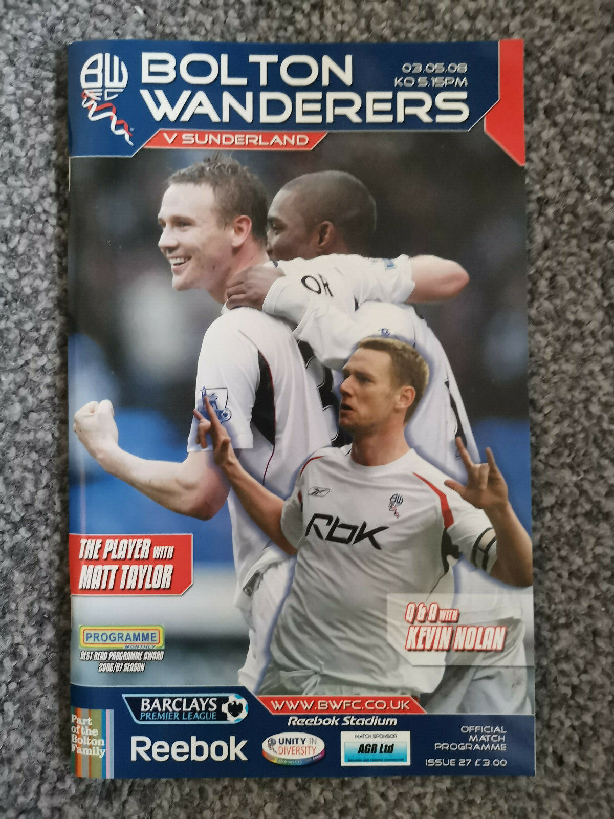 Bolton Wanderers Football Programmes (Season 2007/2008) | eBay UK