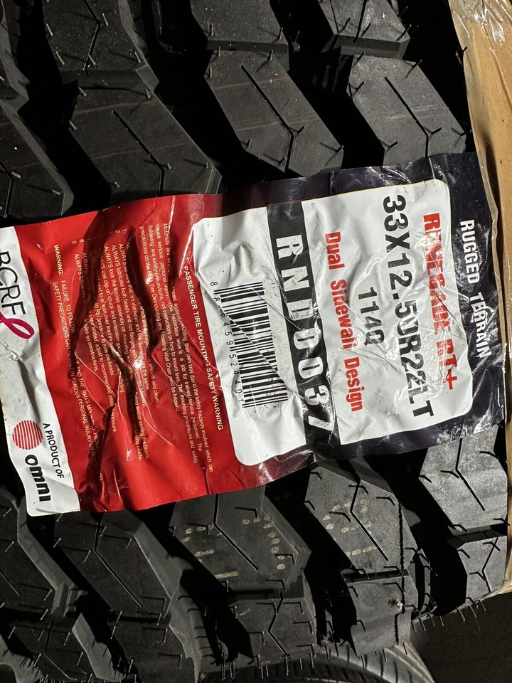 33X12.50R22 RADAR RT+ RUGGED Terrain OFFROAD TYRES MUD 33125022 | eBay UK