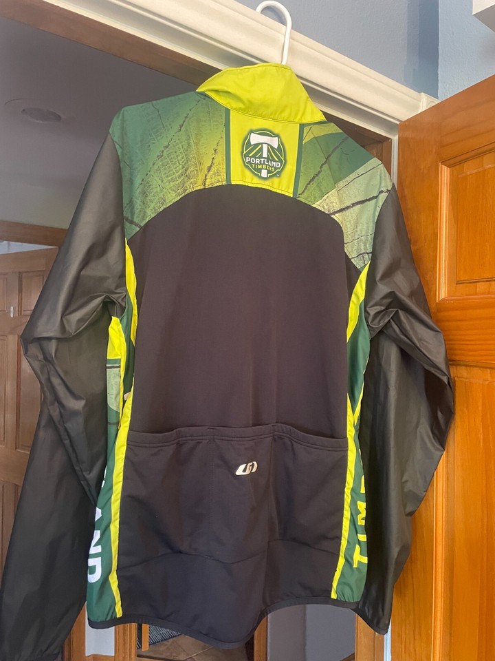 Louis Garneau Mens Large Cycling Jacket Windbreaker Portland Timbers | eBay