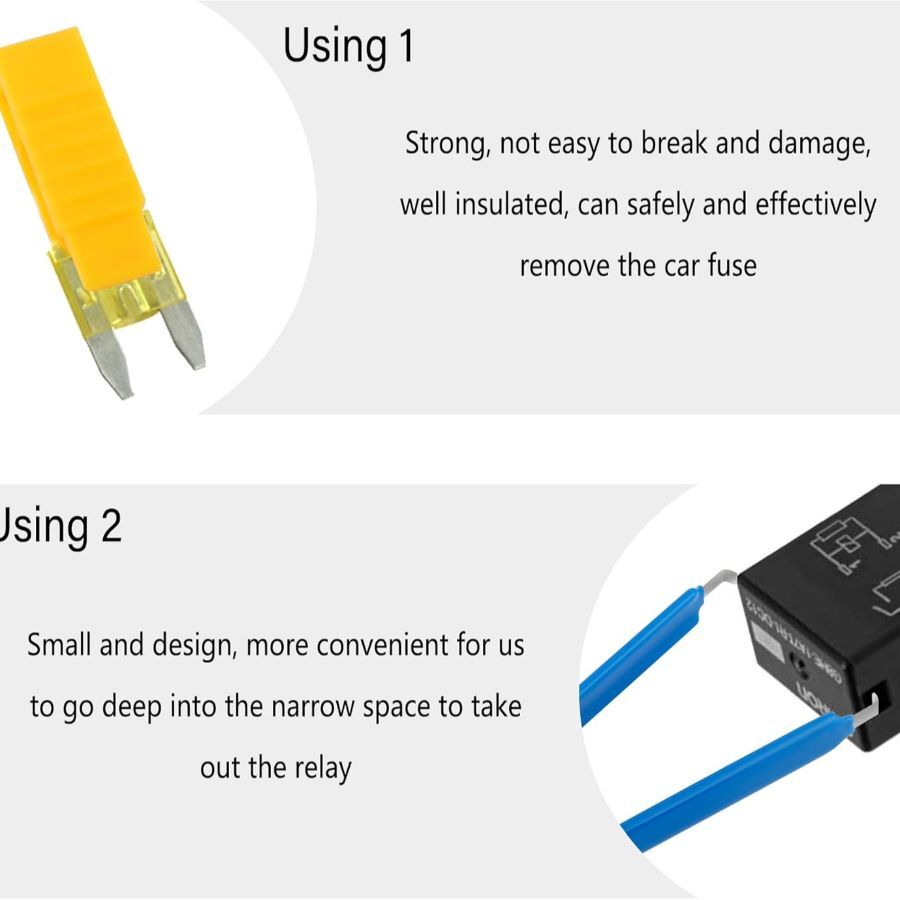 6PCS Fuse Puller Tool for Car, Universal Fuse Removal Tool for ...