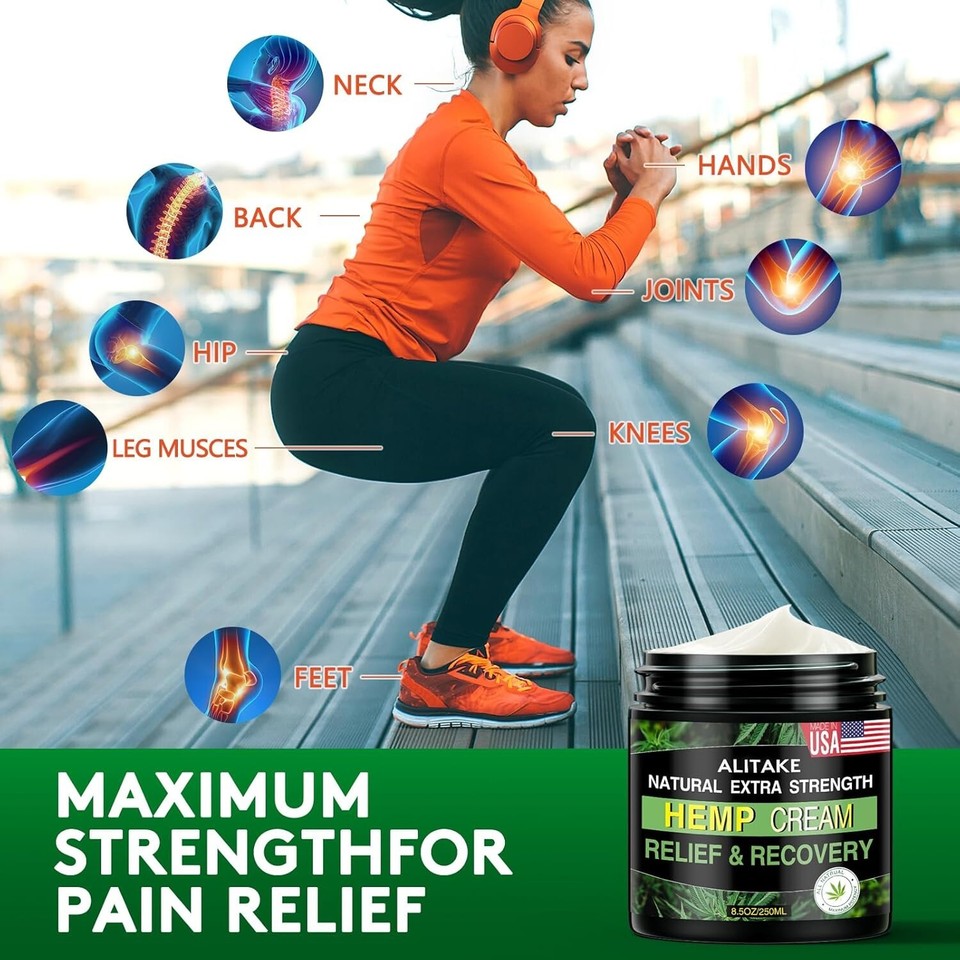 Natural Hemp Cream - Instant Hemp Cream with Hemp, Arnica, MSM ...