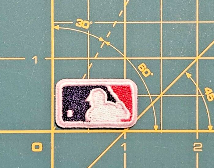 2X MLB Baseball Logo Patch Embroidered Iron On Small Collar Size Free ...