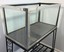 VINTAGE METAFRAME AQUARIUM HUGE 3FT STAINLESS FISH TANK SLATE BOTTOM w ...