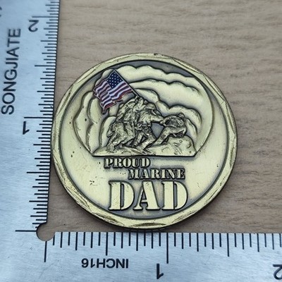 United States Marine Corps Proud Marine Dad Challenge Coin | eBay