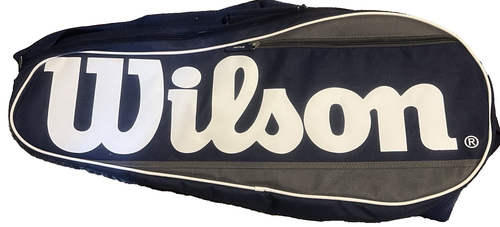 Wilson Tennis Racket Bag - Blue Gray Racket Tote | eBay