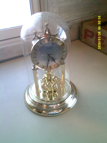 Elgin American Anniversary Clock Glass Clock Pendelum | eBay