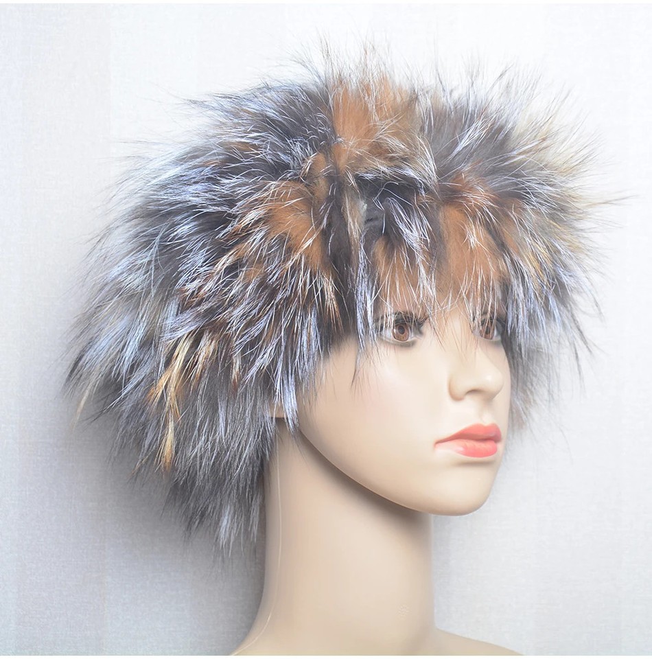 Neck Real Farm Fox Fur Scarf Mufflers Warm Scarves Genuine Girls ...