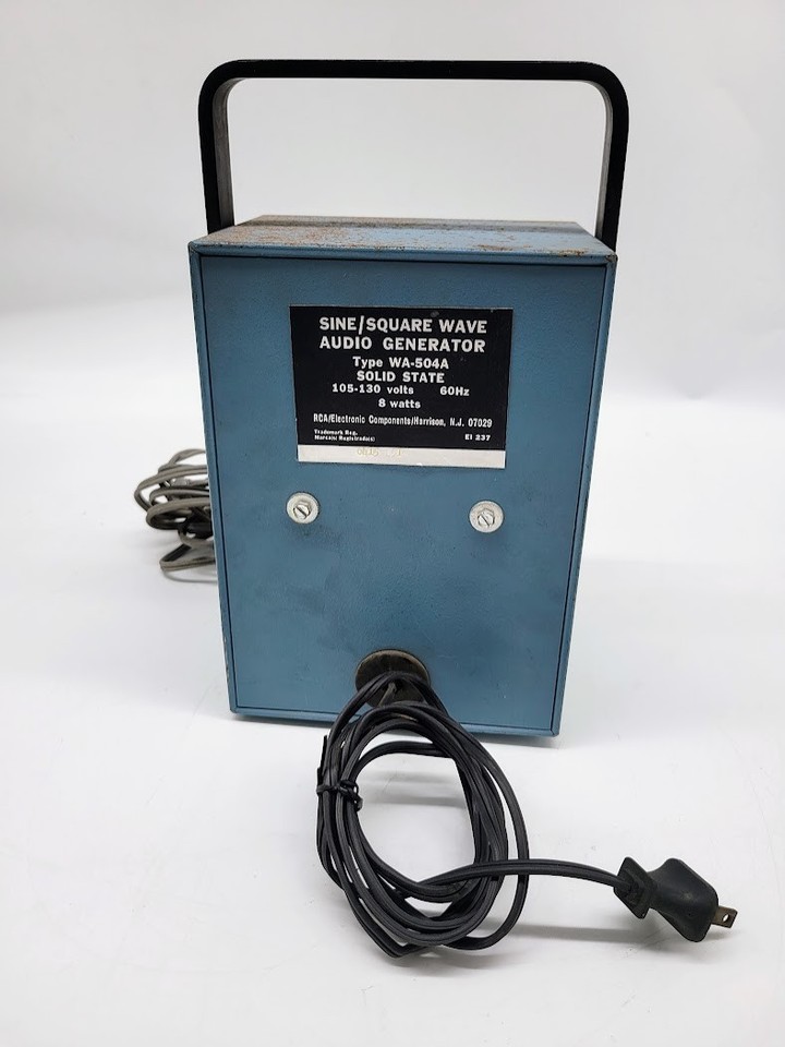 RCA SINE/SQUARE WAVE AUDIO Signal GENERATOR WA-504 A | eBay