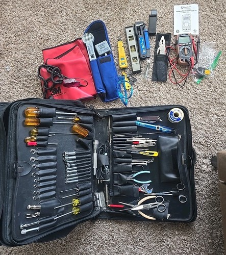 Jensen Tools JTK-48 Tool Kit Multimeter Soldering Iron W/Case Lot Of ...