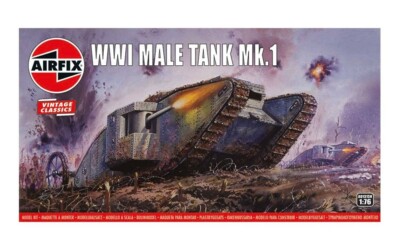 Airfix A01315V - 1/76 WWI "Male" Tank Mk.I - Vintage Classics - Neu ...