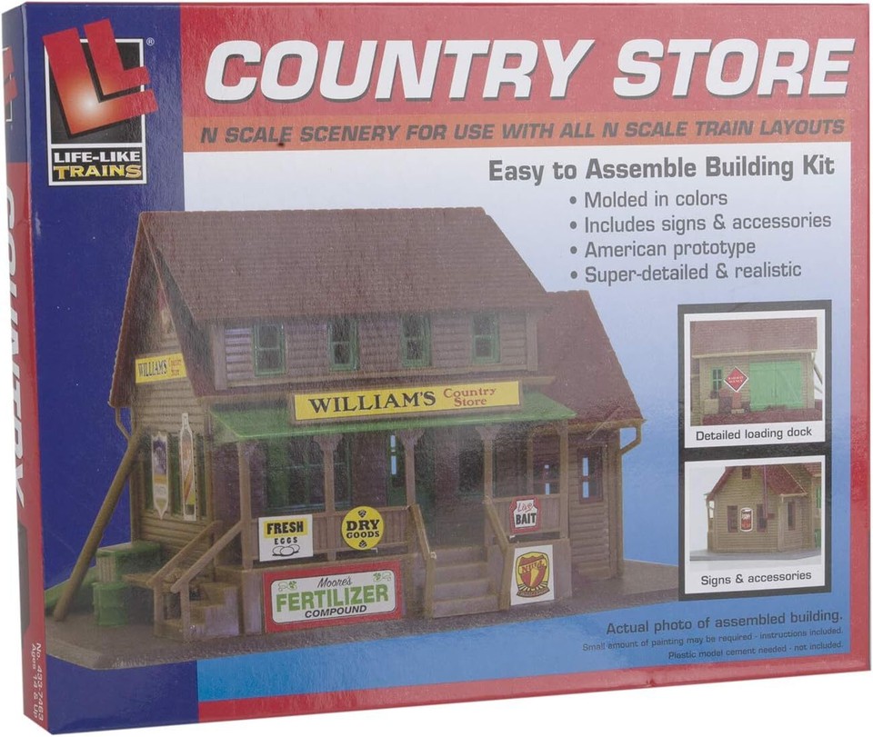 Life-Like Trains N Scale Building Kit -William's County Store ...