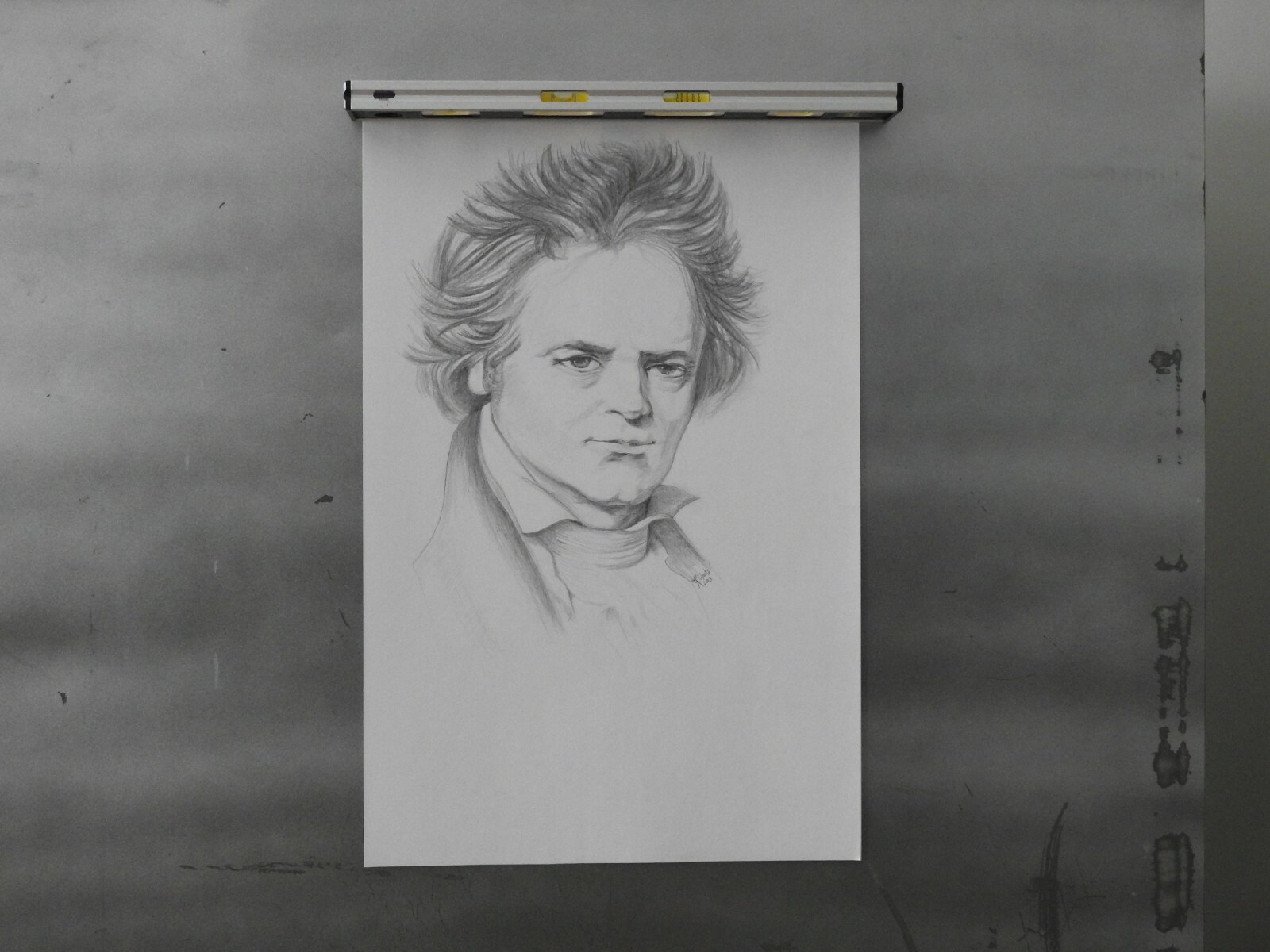 Ludwig van Beethoven Original Pencil on Paper Art Portrait Drawing ...
