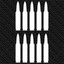 BULLET BULLETS ARMY SPORT WEAPONS DECORATION VINYL DECAL STICKER (B-01 ...