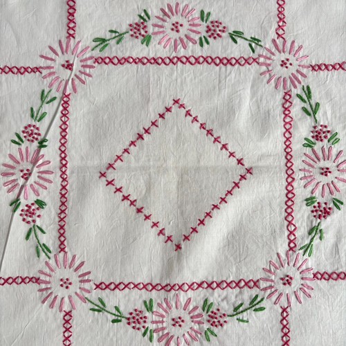 11 Vintage Lot Floral Hand Made Embroidered Quilt Blocks 1940s 1950s | eBay