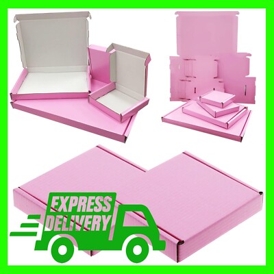 Mini C4 C5 C6 Postal Gift Mailing Shipping Shiny Pink Die Cut Cardboard ...