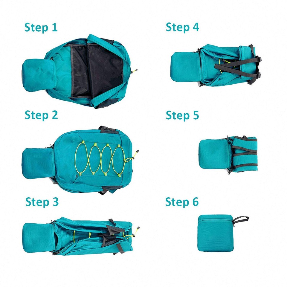 Nor Cal Foldable Backpack - Black | eBay