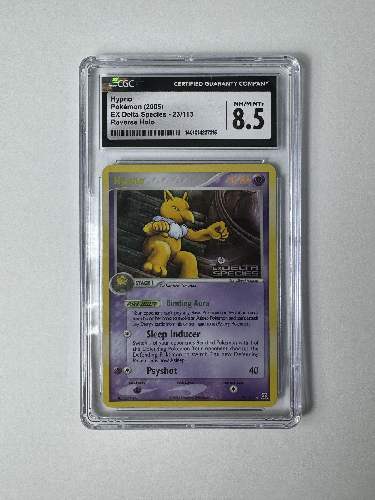 Pokémon TCG Hypno EX Delta Species 23/113 Reverse Holo Rare CGC 8.5 | eBay