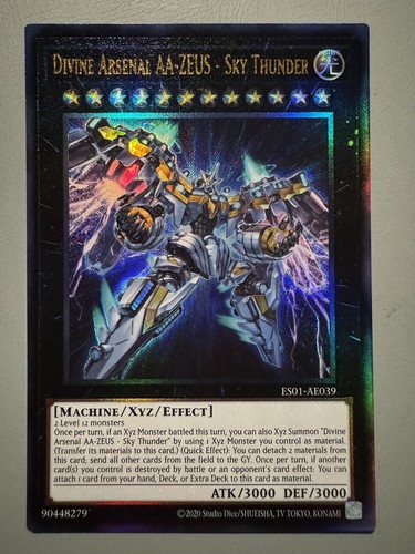 YUGIOH DIVINE ARSENAL AA-ZEUS - SKY THUNDER ASIA ENGLISH ES01 ULTIMATE ...