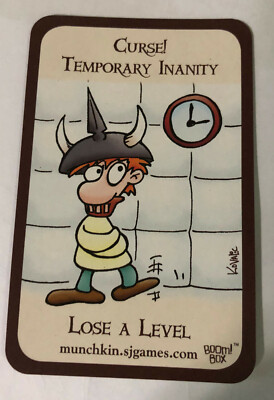Munchkin Promo Card: Curse ! Temporary Inanity Boom Studios Comic ...