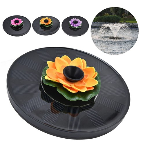Lotus Solar Fountain Water Pump Floating Mini Solar Powered Water ...
