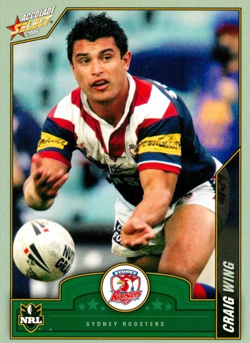 2006 SYDNEY ROOSTERS NRL Card CRAIG WING | eBay Australia