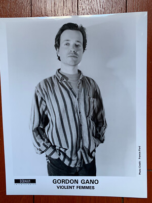 GORDON GANO (VIOLENT FEMMES) promo press photo BW NB folk punk ...