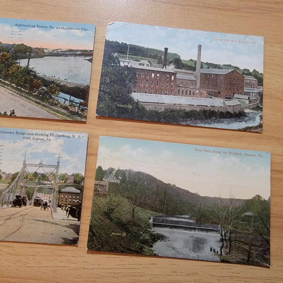 Lot of 17 Antique Easton Pennsylvania Postcards City Views Early 1900s ...