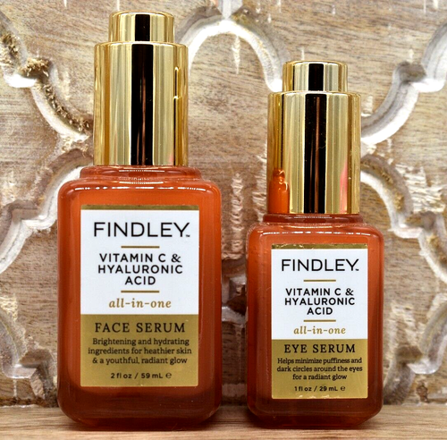 FINDLEY Set Vitamin C & Hyaluronic Acid All-In-One Eye Serum & Face ...