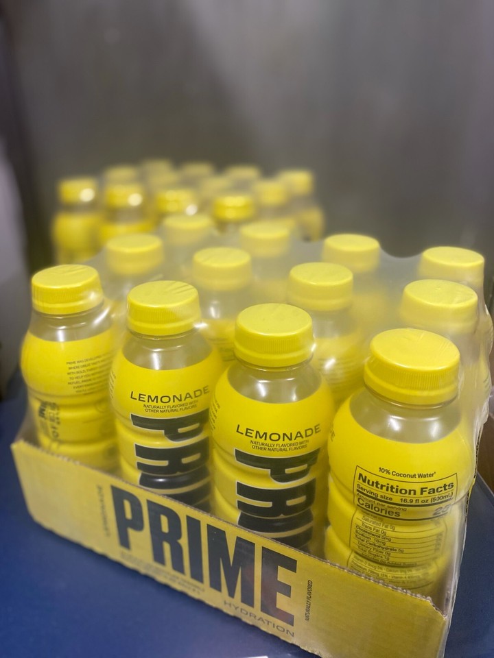 Prime Hydration Lemonade – Logan Paul – 12 Pack / 16oz (500 ml) – NEW ...