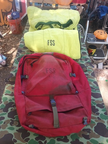 Red FSS Spec Out of County Backpack Wildland Firefighting Sleeping Bag ...