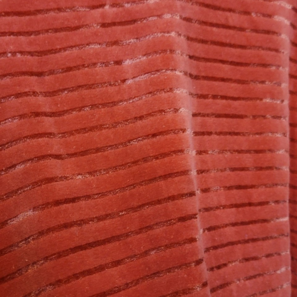 Vintage Velour Pullover Shirt Long Sleeve Rust Red V Neck Textured ...