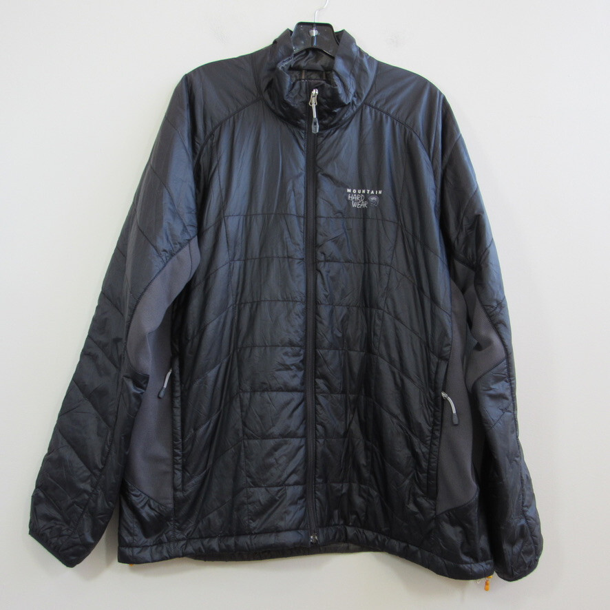 Mountain Hardware Jacket Mens XL Light Puffer Insulated Black Full Zip ...
