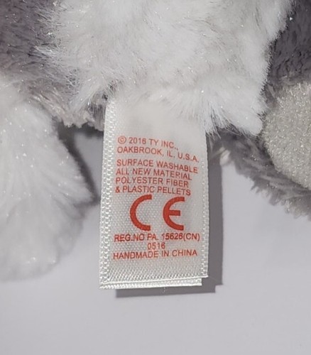 Ty Beanie Boos - WARRIOR the Grey Wolf (Great Wolf Lodge Exclusive) 6 ...