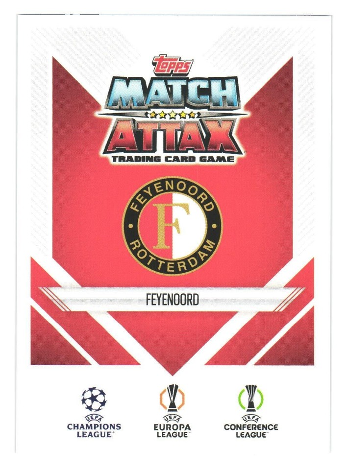 2024-25 Topps Match Attax UCC UCL Blue Crystal Feyenoord Rotterdam Logo ...
