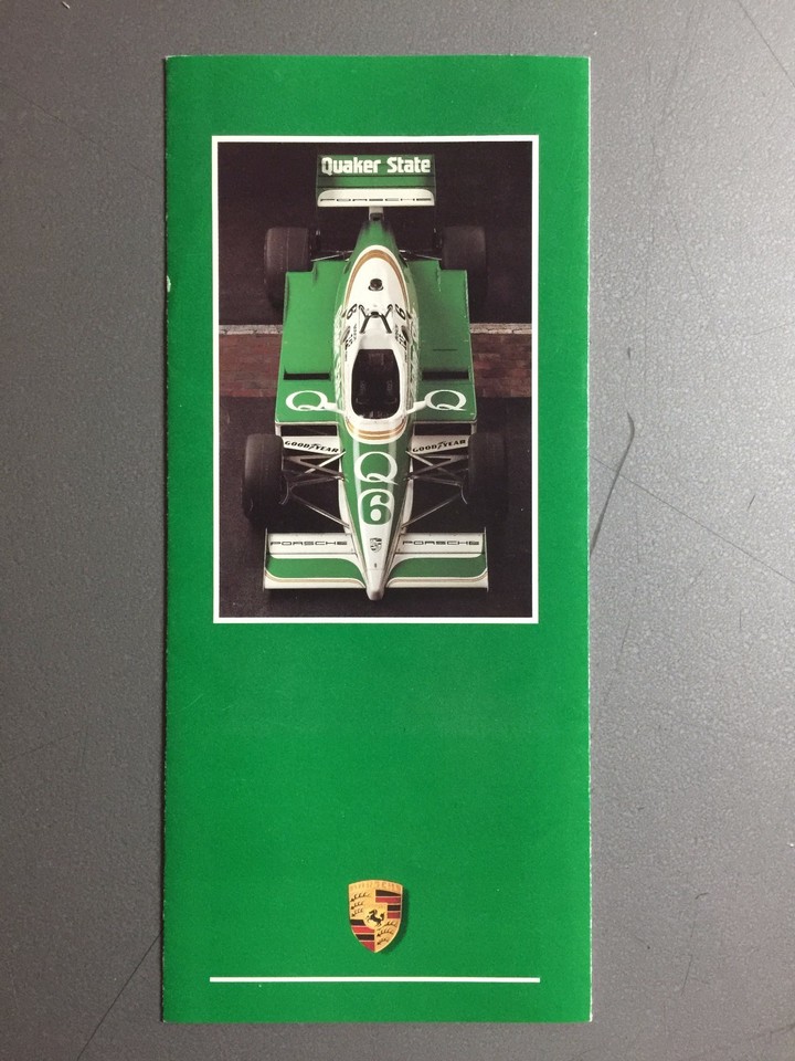 1988 Porsche Quaker State Indy Car Accessories Folder RARE!! Awesome L ...